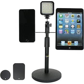 Amazon.com: Livestream Gear - Tablet & Phone Mic Stand for Live ...