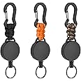 Amazon.com : 3 Pack Retractable Keychain, Heavy Duty Retractable ...