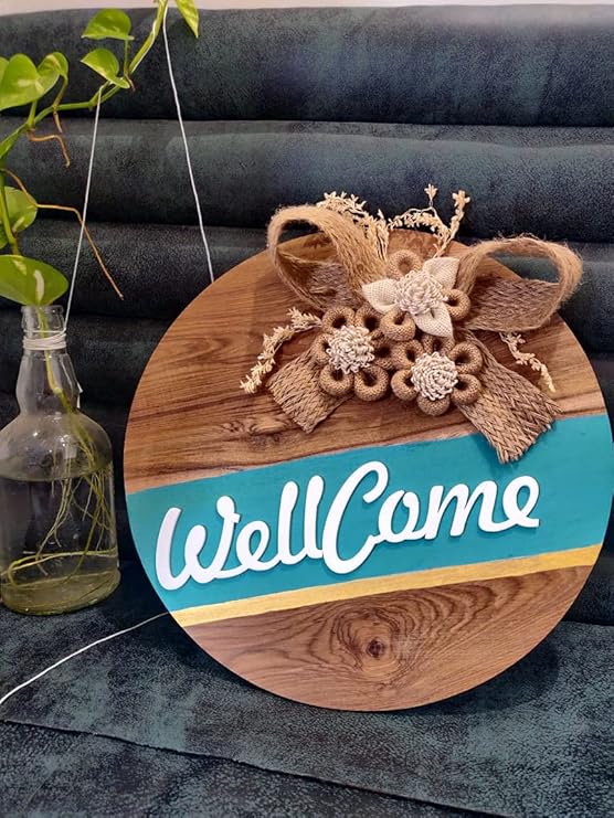 Buy SiriusStar Hub Wooden Creative Personalised Home Door Name Plate ...