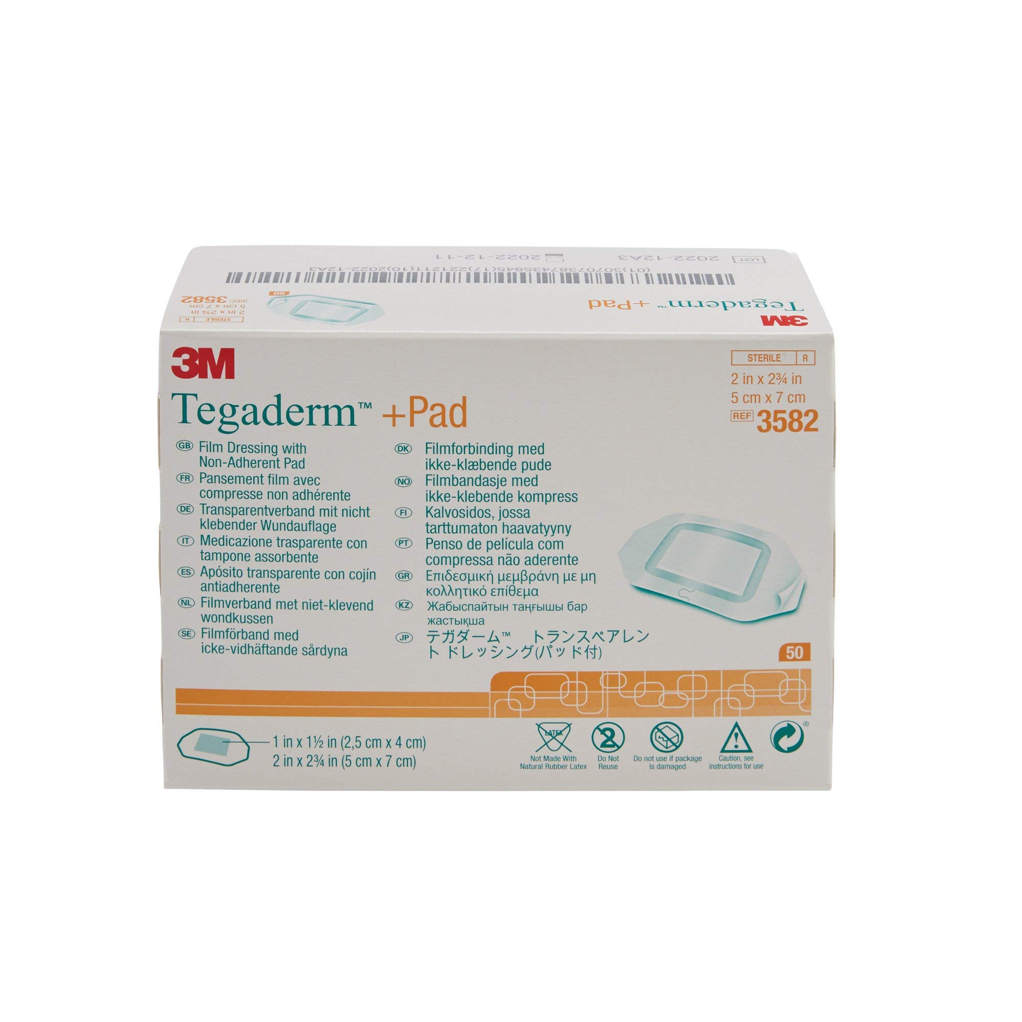 Mua 3M Tegaderm +Pad Film Dressing with Non-Adherent Pad, Sterile ...