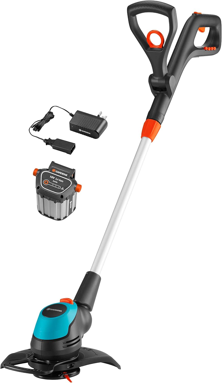 GARDENA Battery Trimmer EasyCut Li-18/23 Ready-to-Use Set: Grass ...