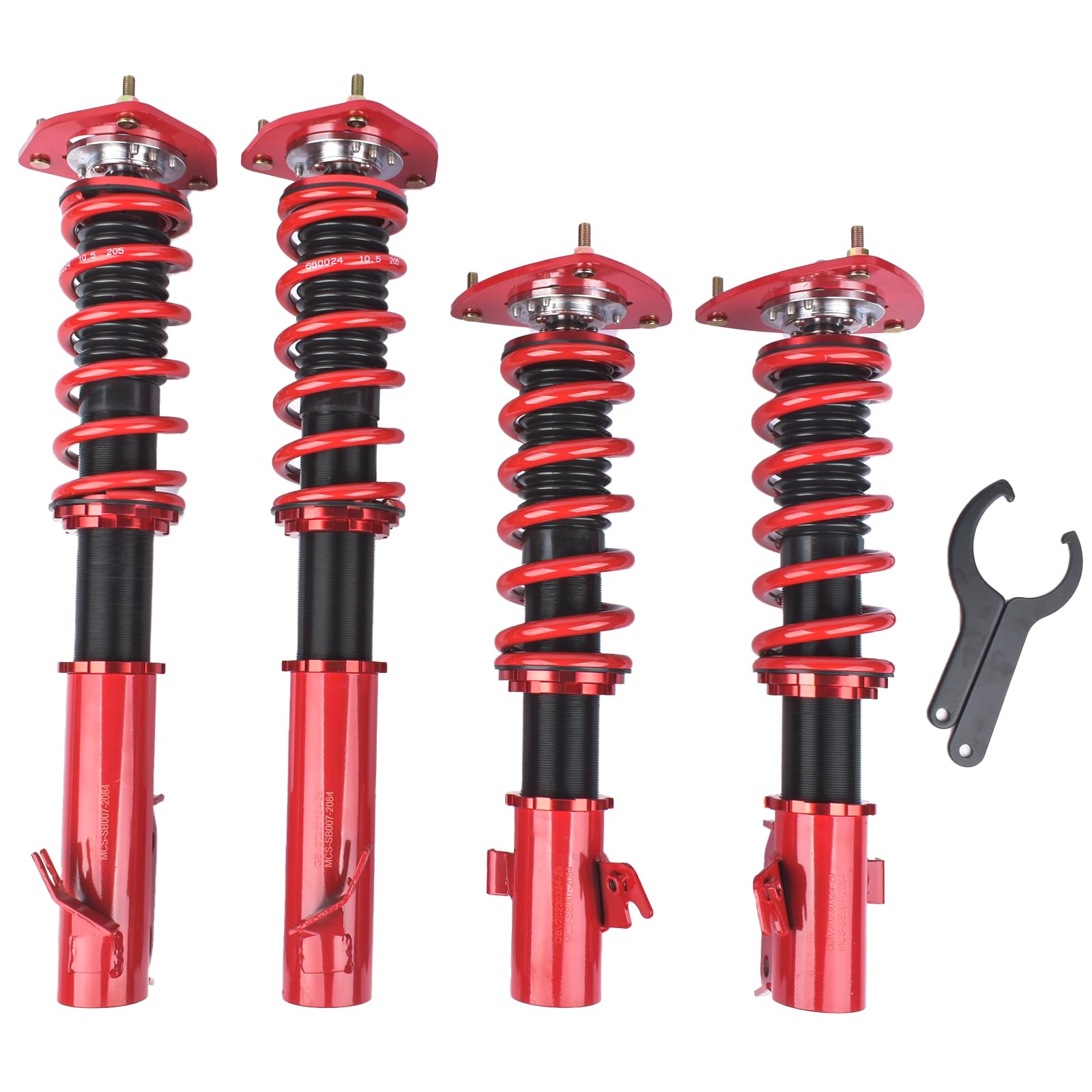GELUOXI Height Adjustable Coilover Suspension Shock Absorber Lowering Kit Replacement for 2002 ...