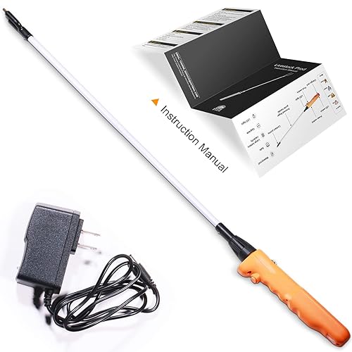 Cattle Prod, Waterproof Cattle Prod Stick with LED Light, Livestock ...