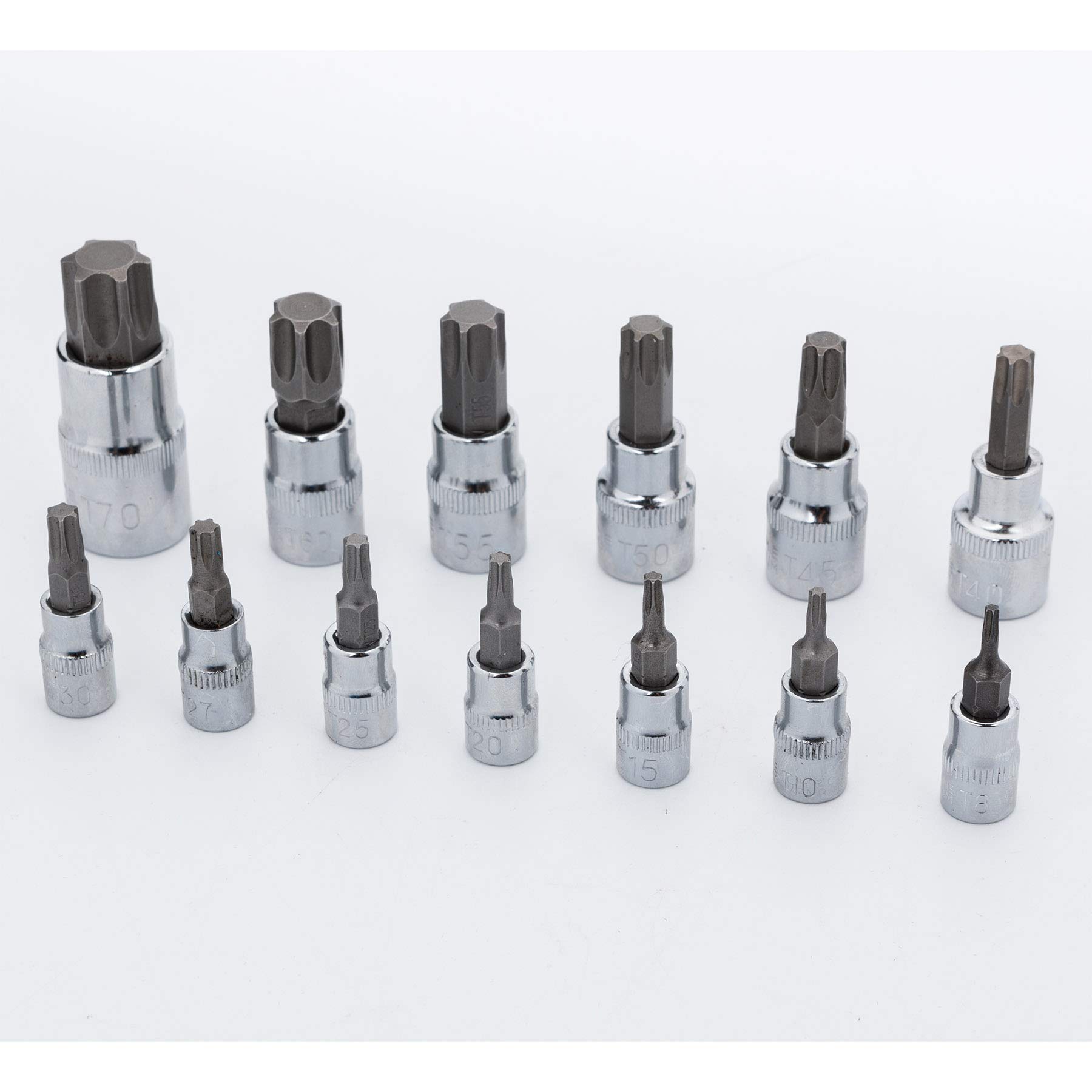 Mua Torx Bit Socket Set 13pcs 3/8" Dr. T8 - T70 E Star Premium S2 Alloy Steel Cr-V Steel Star ...
