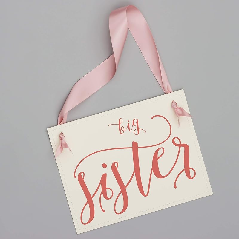 Amazon.com: Big Sister Sign | Banner For New Baby Announcement: Handmade