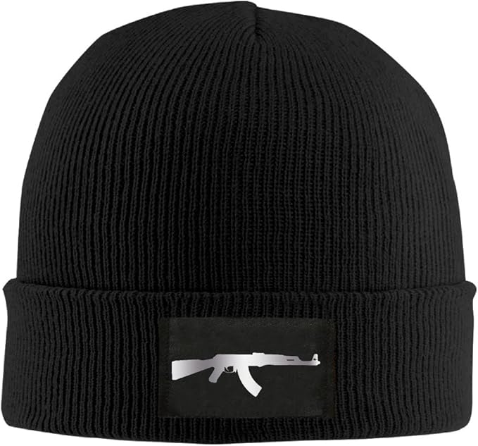 AK 47 AK47 Gun Platinum Style Beanie Cap: Amazon.co.uk: Kitchen & Home