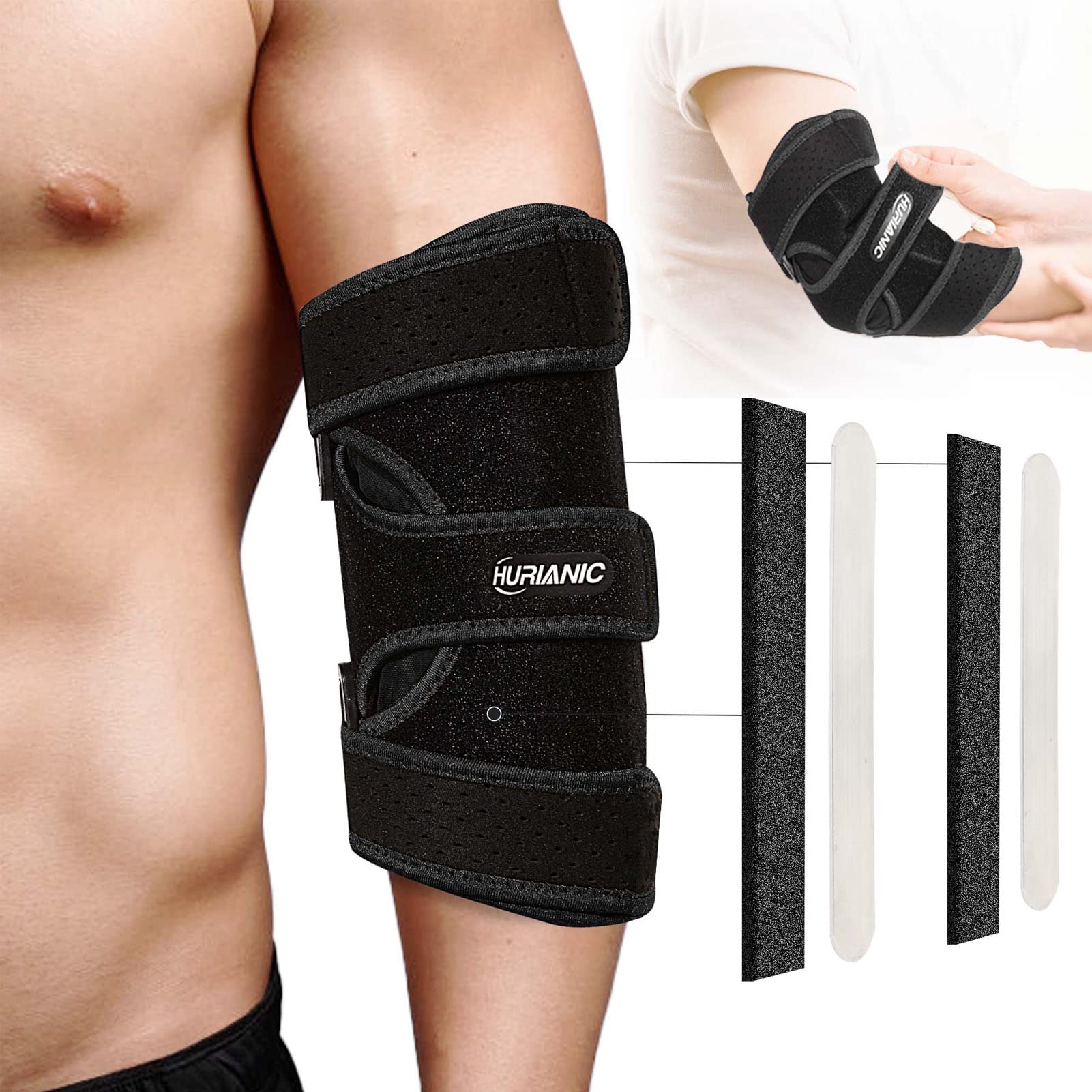 Elbow Brace, Tendonitis and Tennis Elbow pain Relief, Adjustable ...