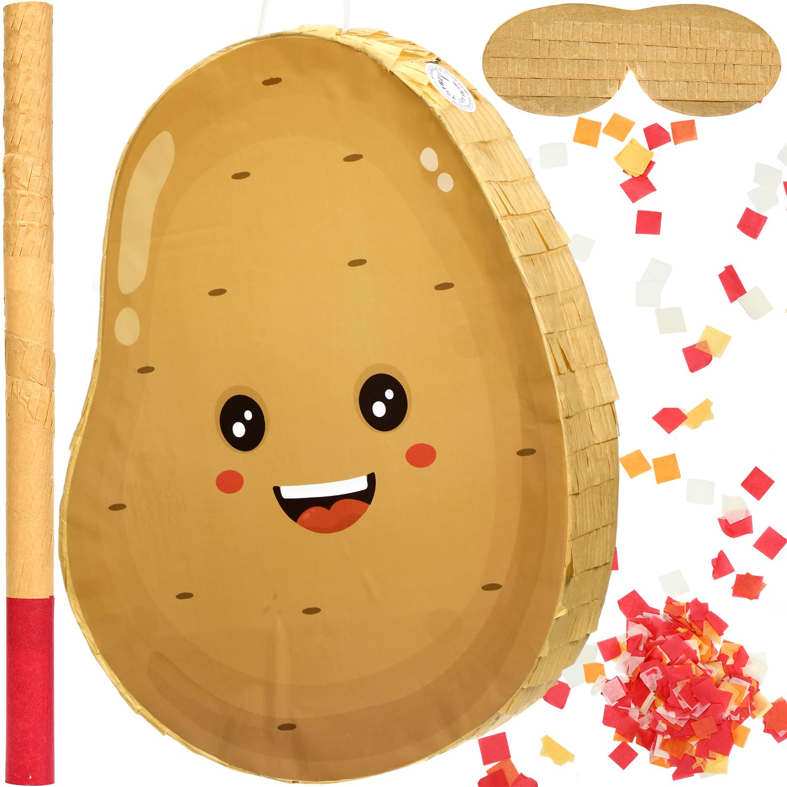 Sonwyoung Potato Piñata for Kids Birthday Party 15 x 12 x 2.8 Inches ...