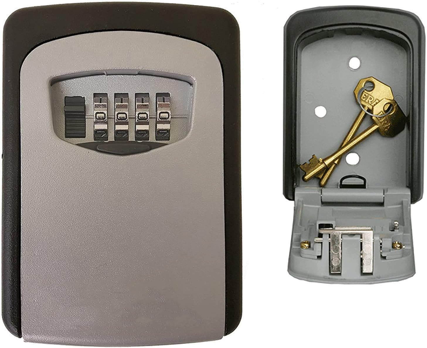 JEE Outdoor/Indoor Wall Mount Combination Lock Box Key Safe Box ...