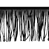 Amazon.com: uxcell 2 Yards 6 Inch PU Leather Suede Fringe Trim Double ...