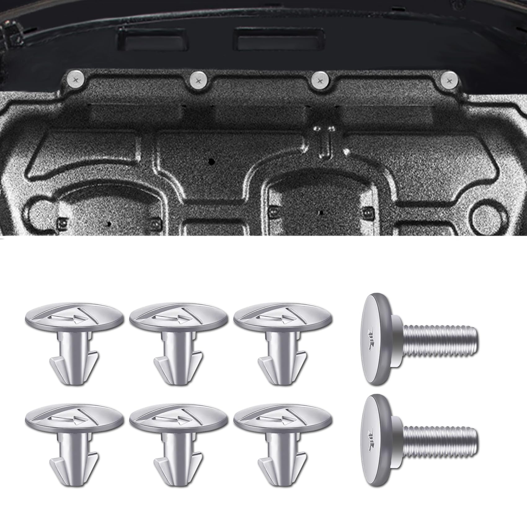 Mua Lower Engine Cover Bolt Pin Screws, Radiator Engine Access Cover ...