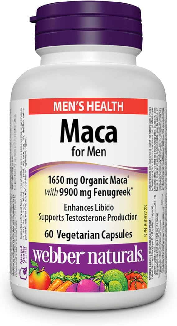 Webber Naturals Men's Maca 60 Count: Amazon.ca: Health & Personal Care