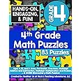 4th Grade Math Puzzles: Ages 9, 10, and 11: Area, Perimeter, Fractions ...