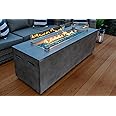 Amazon.com : 70" Linear Rectangular Modern Concrete Fire Pit Table w ...