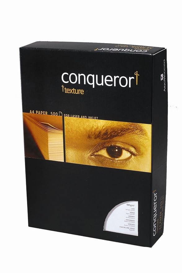 Conqueror Brilliant White Laid A4 210x297mm 100gsm WM 500sh/RM 5rm/BX ...