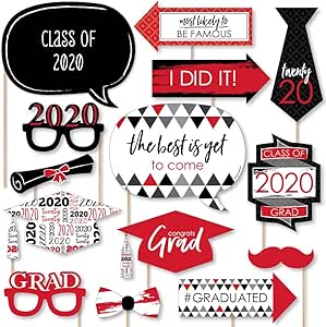 Amazon.com: Big Dot of Happiness Red Grad - Best is Yet to Come - Red ...
