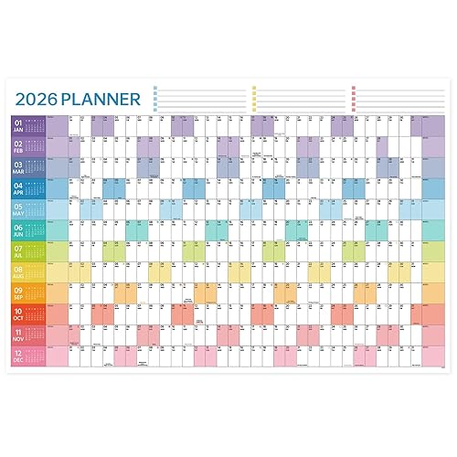 2026 Wall Calendar - Yearly Wall Calendar 2026, January 2026 - December ...