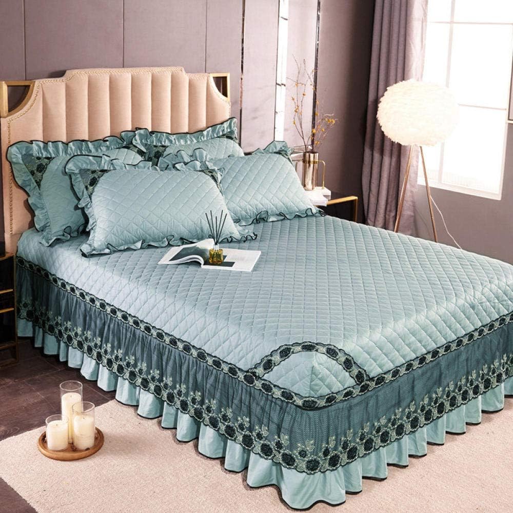 LLDEJUSH Juegos De Sábanas Y Fundas De Almohada Colcha De Encaje ...