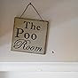 The Poo Room Vintage Sign : Amazon.co.uk: Home & Kitchen