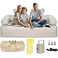Amazon.com: Inflatable Sofa with Built-in Pump,self Inflatable Couch Rechargeable Support 880 ...