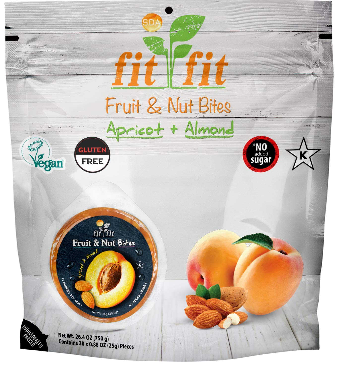 FitFit Fig & Walnut Organic Fruit & Nut Bites - JUST 2 Ingredients - 6 ...