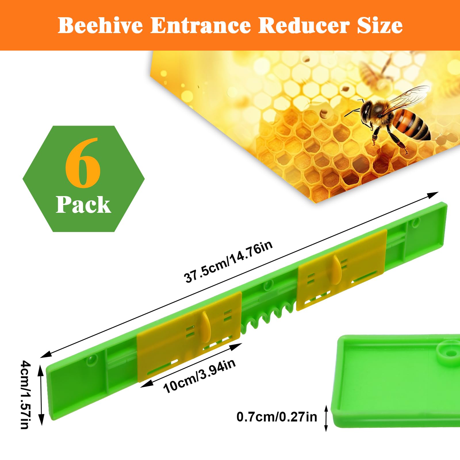 Mua ZGFRTAY Beehive Entrance Reducer 6 Pack Plastic Mouse Guard for ...