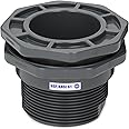 Amazon.com : Hayward BFA1030CES 3-Inch Gray PVC Socket by Thread BFA Series Bulkhead Fitting ...