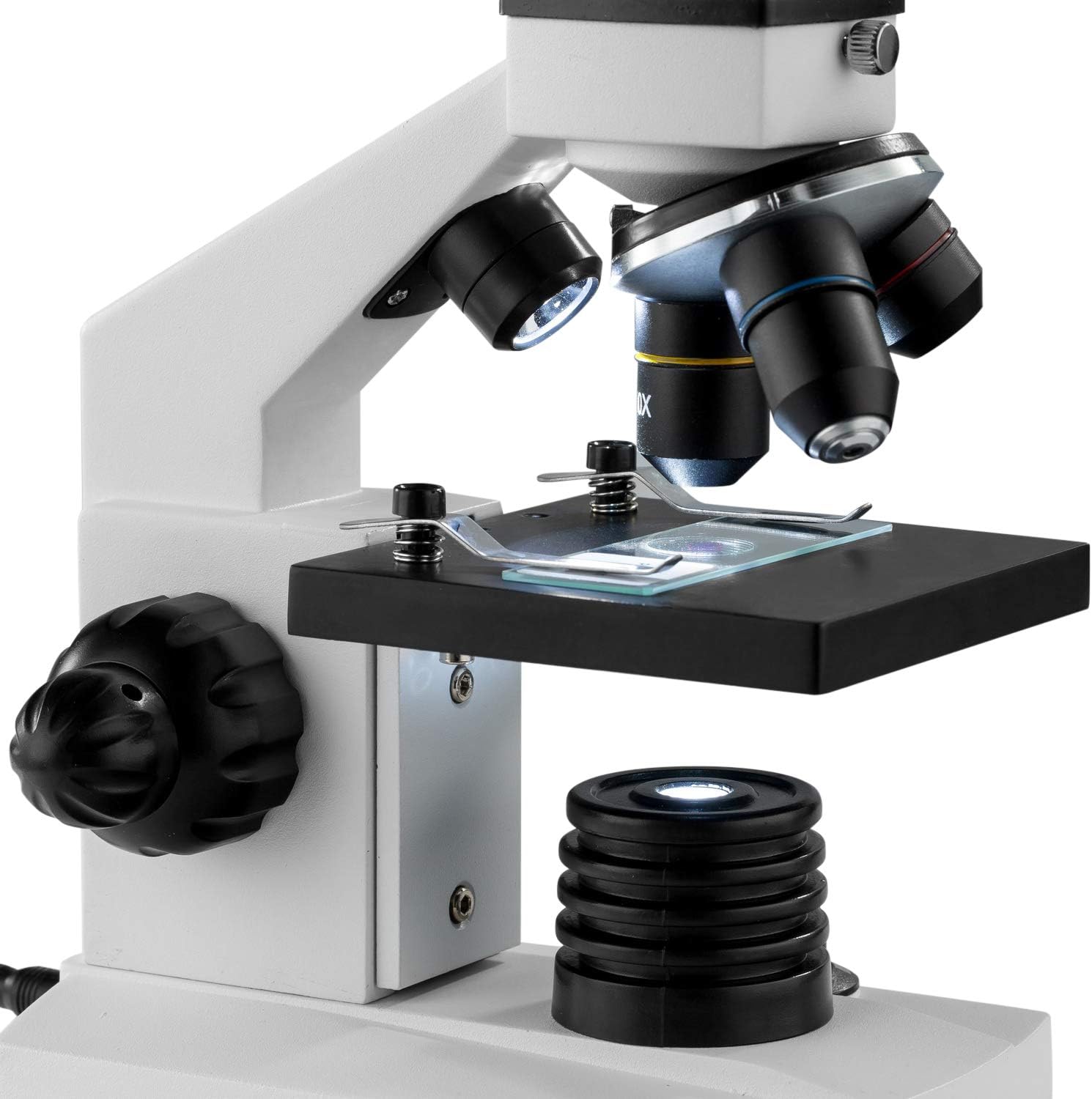 Microscope 100X-2000X for Kids Students adults, with Phone Adapter ...