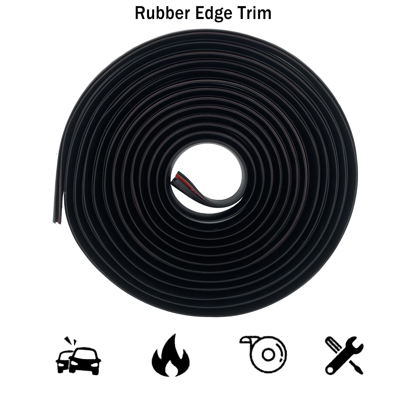 Mua Car Door Edge Guards Self Adhesive Rubber U Channel Edge Trim Metal ...