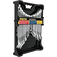 Pretul J-2032MPG, Juego de 32 llaves combinadas estándar y milimétricas acabado níquel negro ...