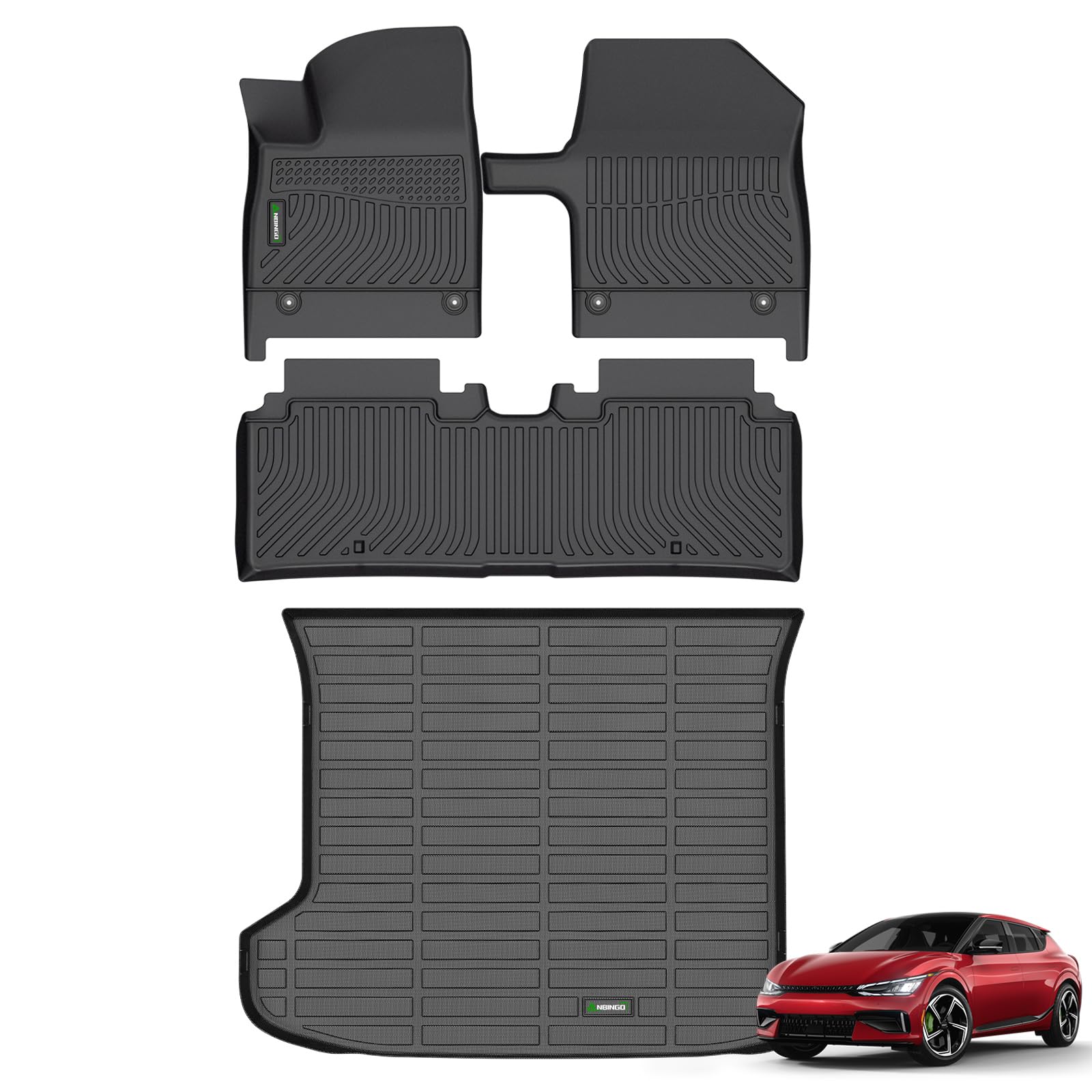 ANBINGO® Floor Mats & Cargo Liner for KIA EV6 2022-2024, GT | GT-Line ...