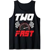 Amazon.com: Two Fast 2 Curious 2nd Birthday Racing 2 Years Old Pit Crew ...