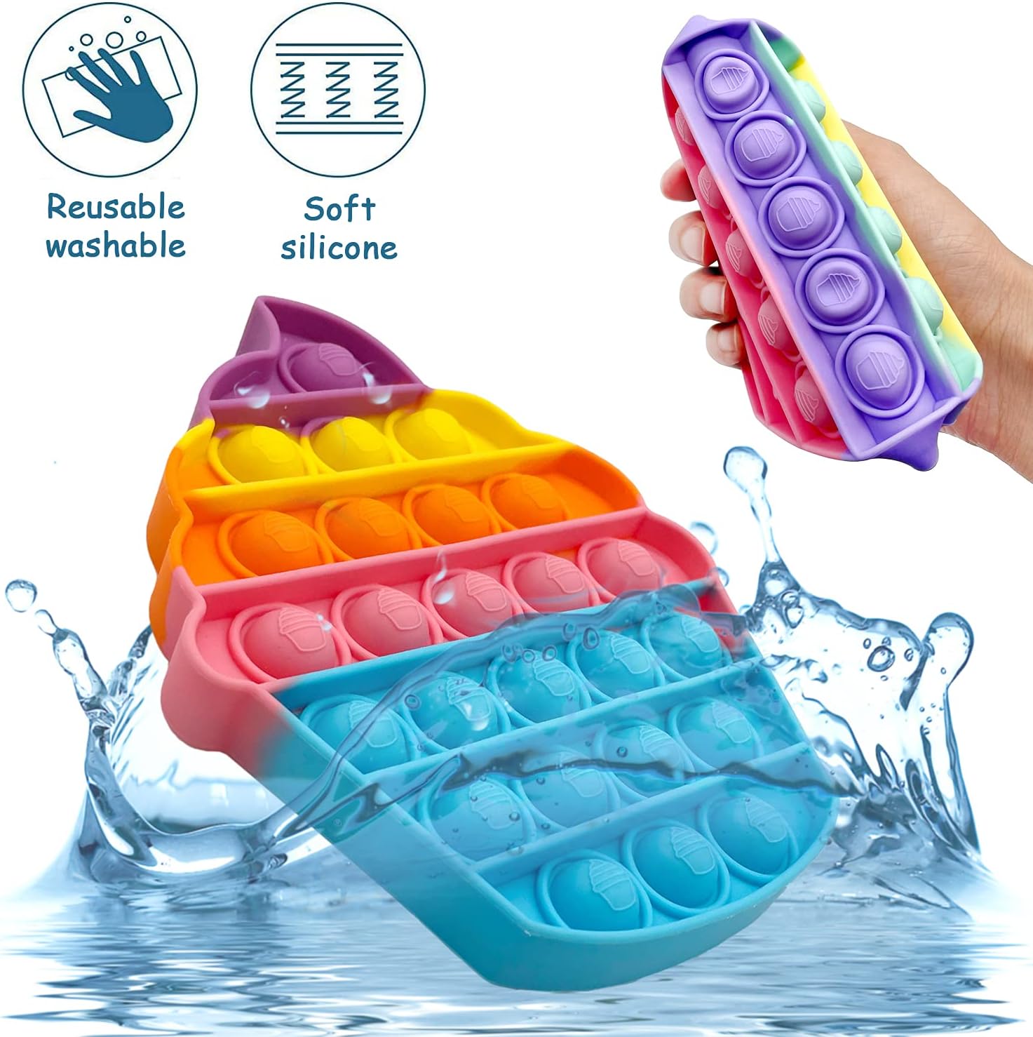 Yetech Push Pop Toy Bubble Sensory Fidget Toy for Autism, ADHD, Stress ...