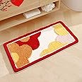 Amazon.com: Cute Bath Rug, Red Flower Plush Bathroom Rug for Home ...
