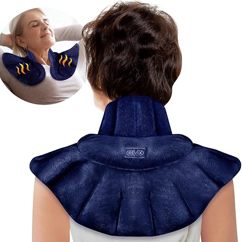 REVIX Microwave Heating Pad for Neck Shoulders and Back, Weighted Hot ...