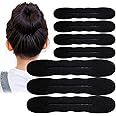 Amazon.com: 10PCS Hair Bun Maker for Women, Magic Snap Roll Sponge Curler Clips, Easy Donut ...
