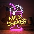 Amazon.com : Milk Shakes Neon Signs Ice Cream Neon Sign Milk Tea LED ...