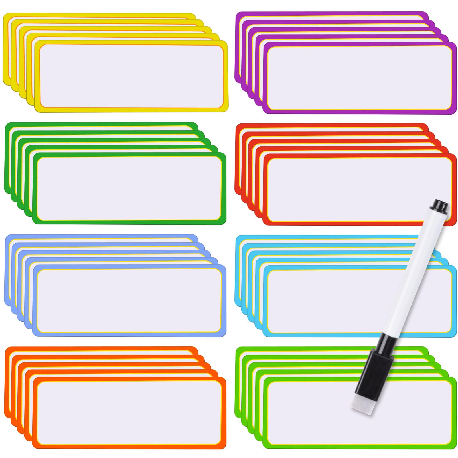 Mua 40 Pcs Magnetic Sheets 8 Colors 80x30x1.5mm Dry Erase Board ...