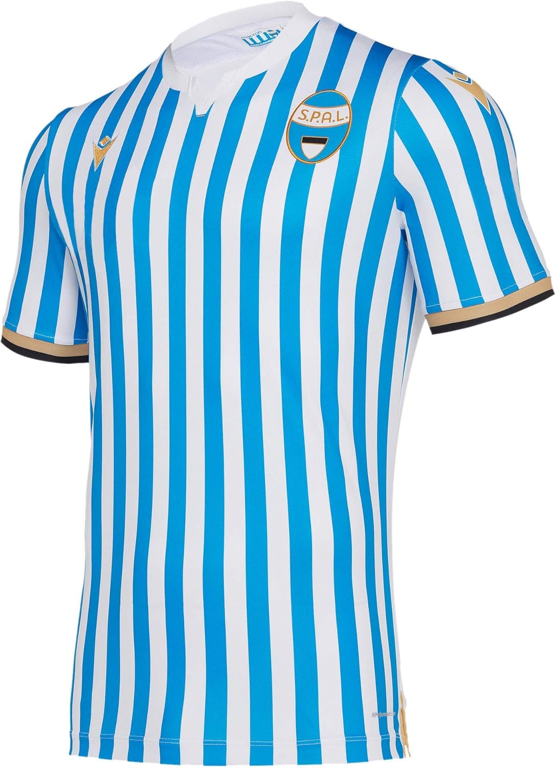 Macron Home Jersey White/Blue 19/20 Spal : Amazon.co.uk: Sports & Outdoors