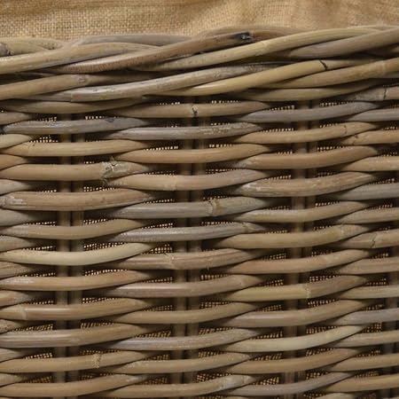 Bamboo Rattan Rectangle Extra Large Storage Log Basket W86 x D56 x ...