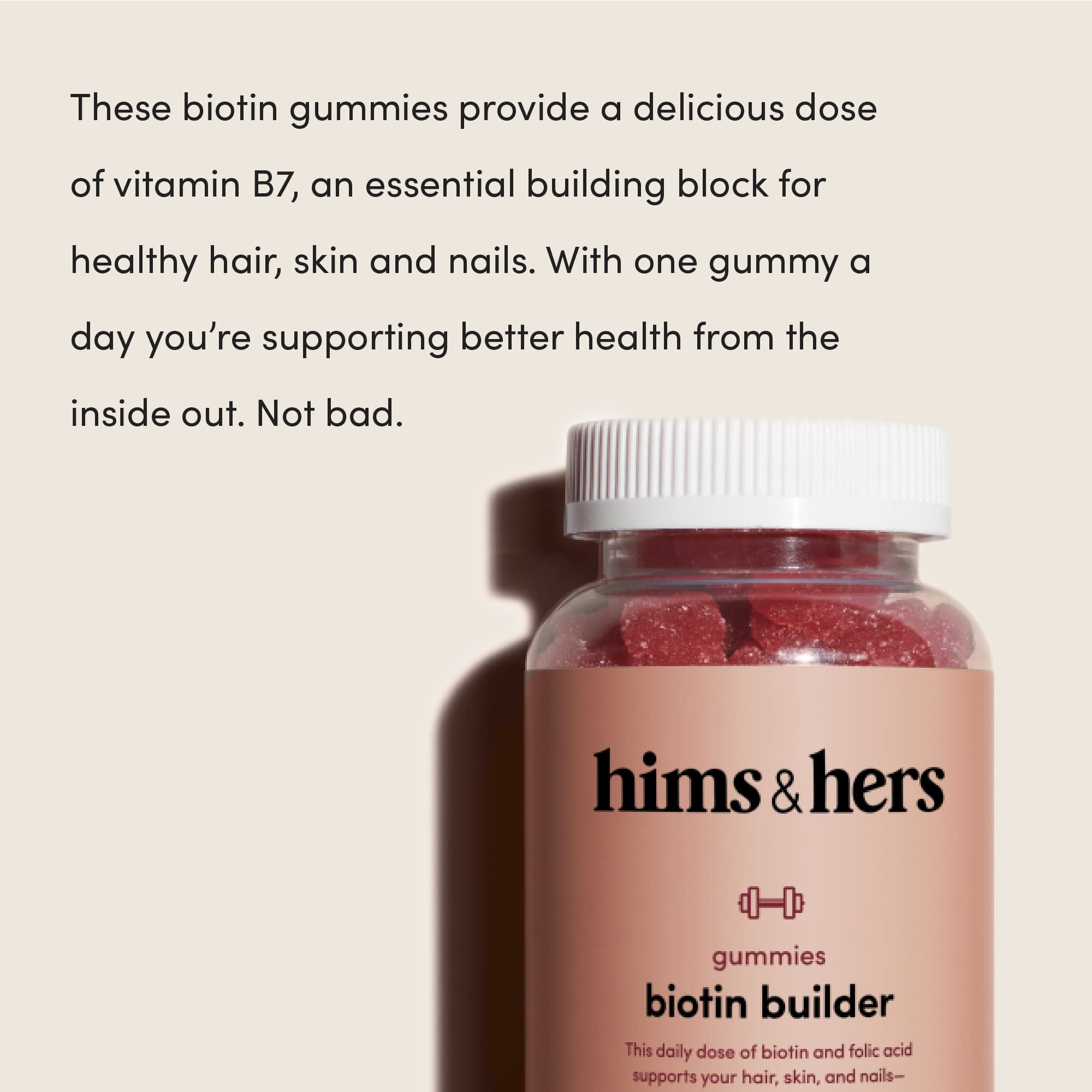 Mua HIMS & HERS biotin Builder Gummy with Vitamins B12, B6 and D ...