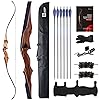 Sanlida Archery 60" Royal X8 One-Piece Bow Traditional Wooden Hunting Bow Handmade Hunting Bow ...