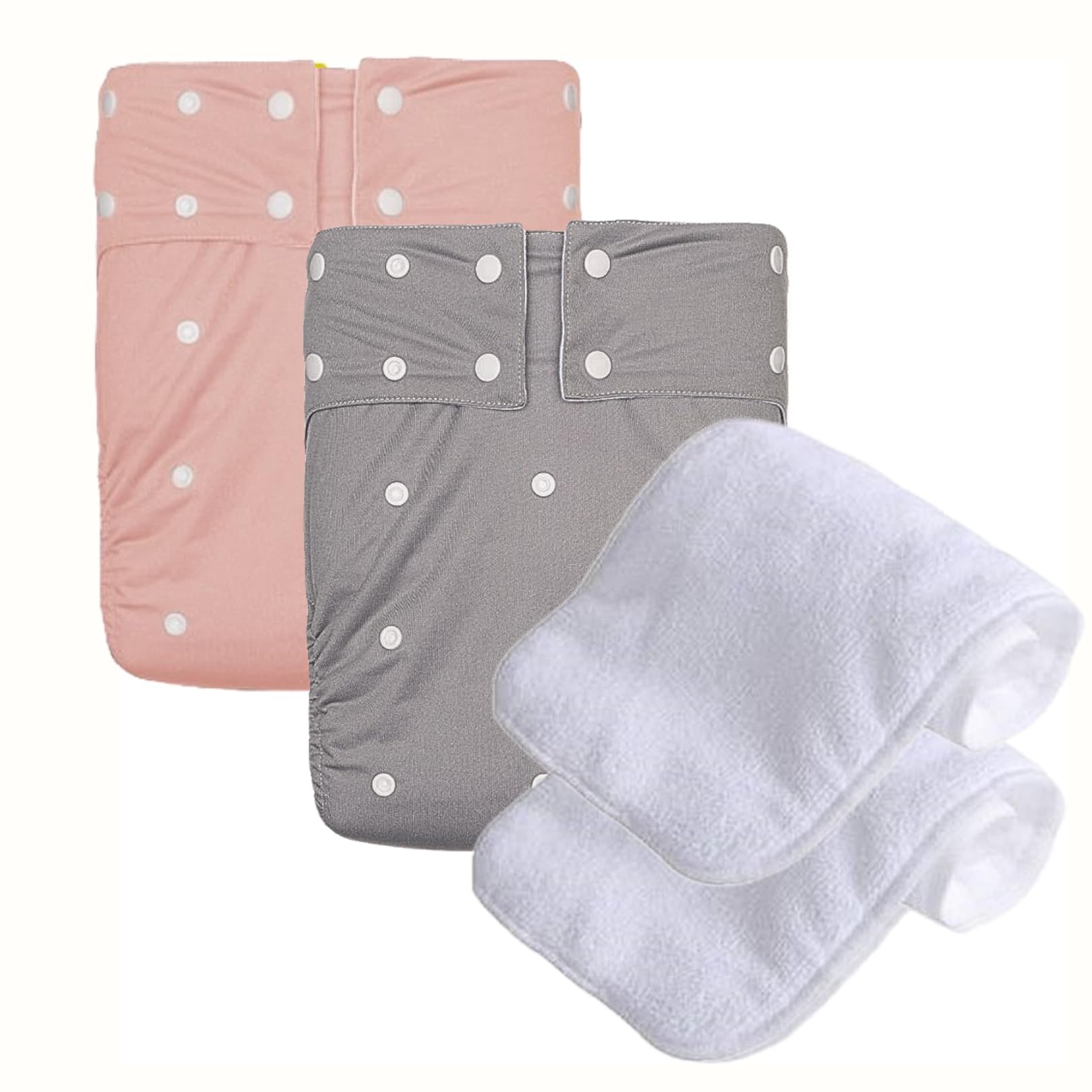 2 Kawaii Teen/Adult/Senior Snap Closure Reusable Cloth Diaper ...