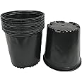 Amazon.com: Viagrow 2 Gal. Plastic Nursery Pots (7.57 liters) 10-Pack ...