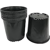 Amazon.com : Viagrow 2 Gal. Plastic Nursery Pots (7.57 liters) 10-Pack ...