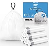 Amazon.com: TIPGO Small Trash Bags Drawstring 2 Gallon, Pre-Cut Mini ...
