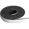 Neoprene Foam Strip Roll by Dualplex, 3" Wide x 10' Long 1/4" Thick, Weather Seal High Density ...