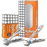 Amazon.com: KOHM Nail Clippers for Thick Nails - Heavy Duty, Wide Mouth ...