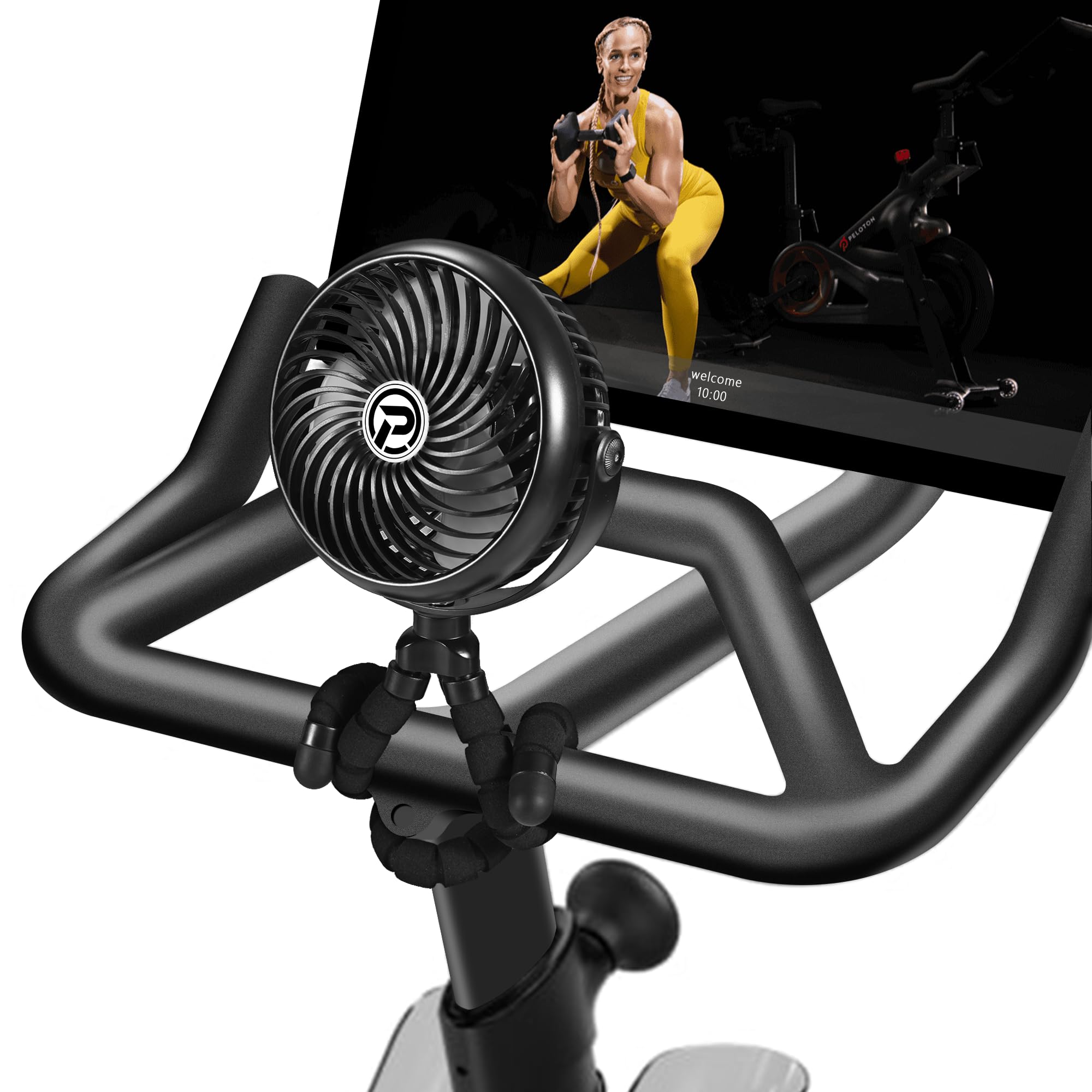MORECORE Clip on Fan for Exercise Bike/Tread, Rechargeable Battery ...