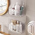 Amazon.com: Diesisa 2pc Acrylic Wall Mount Organizer, Adhesive Clear ...